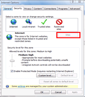 Adding Relativity as a Trusted Site